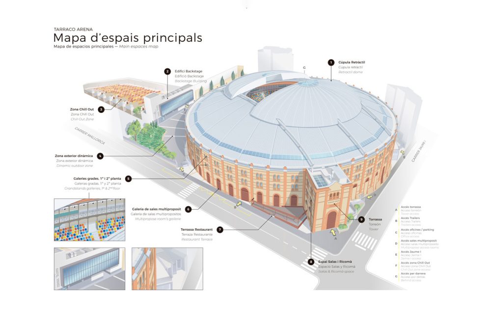 Tarraco Arena Infographics | Miquelangel Art